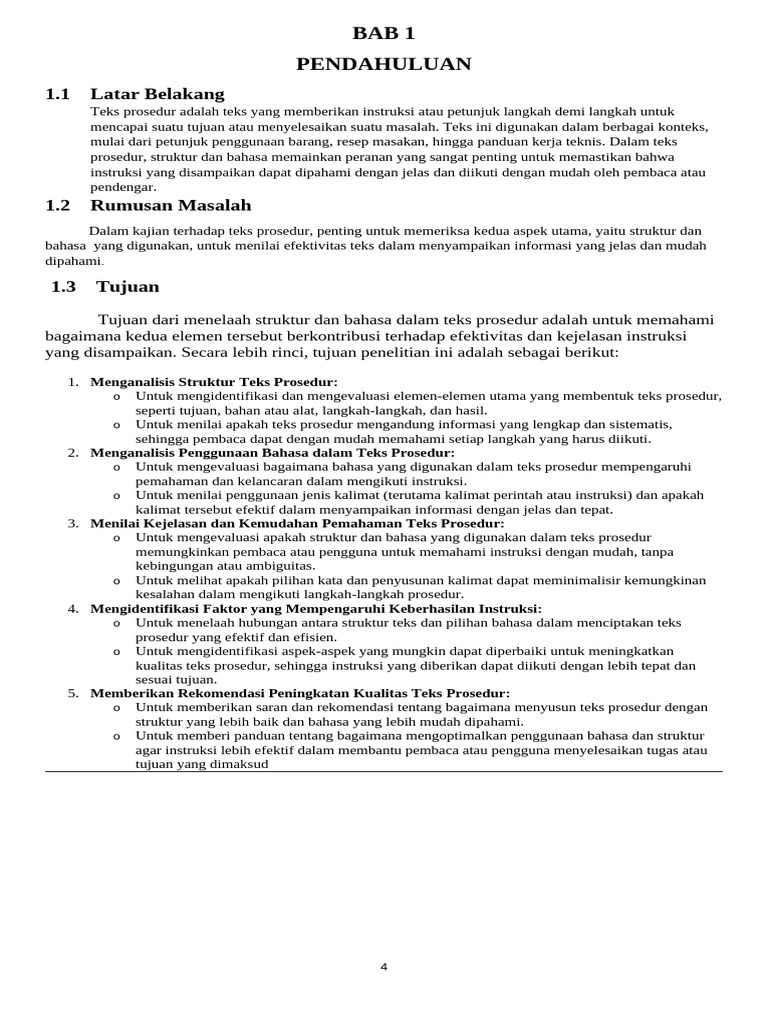 Bab 1 Makalah B. Indo Kelas 7 | PDF