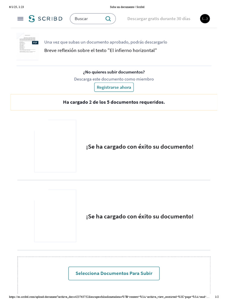Suba Un Documento - Scribd | PDF | Scribd