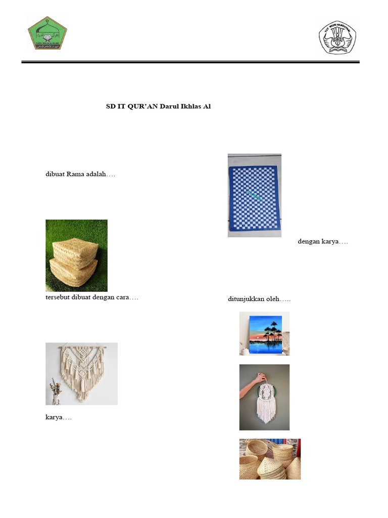 Soal Seni Rupa Sumatif Ganjil Kls 6 2024 | PDF