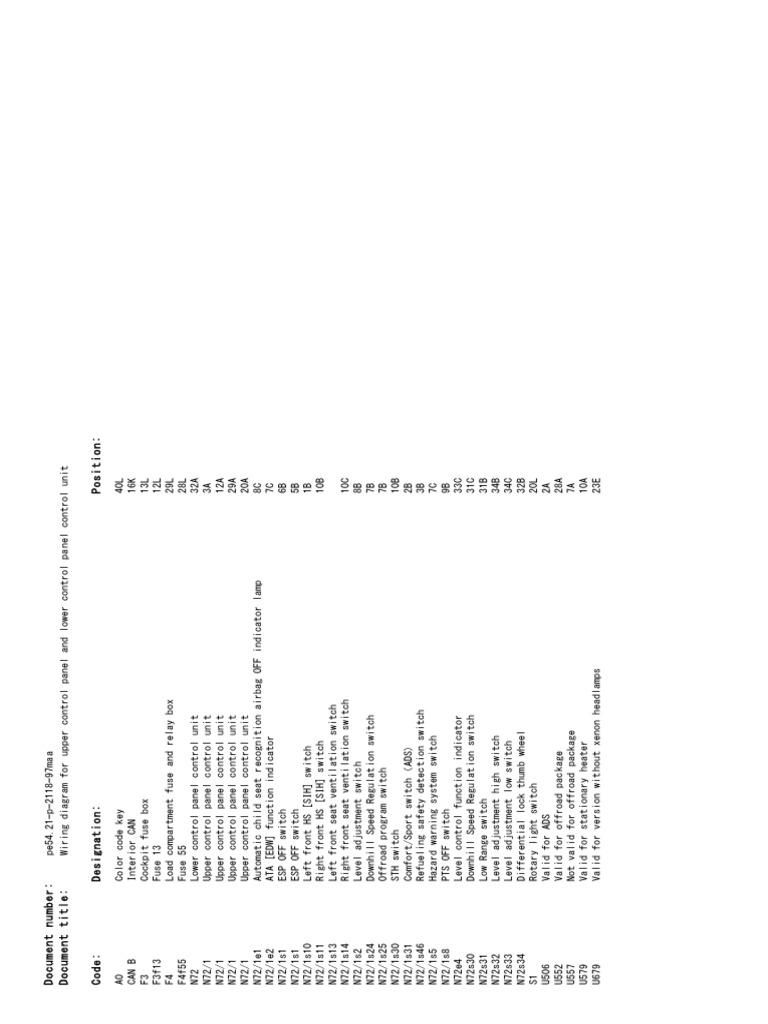 Wiring Diagram For Upper Control Panel and Lower Control Panel Control ...