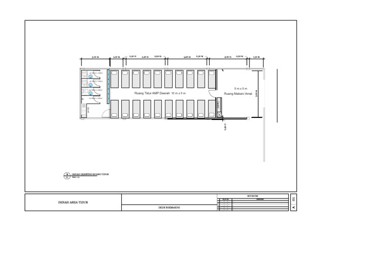 Denah Exsisting Markaz Ruang Amp Daerah | PDF