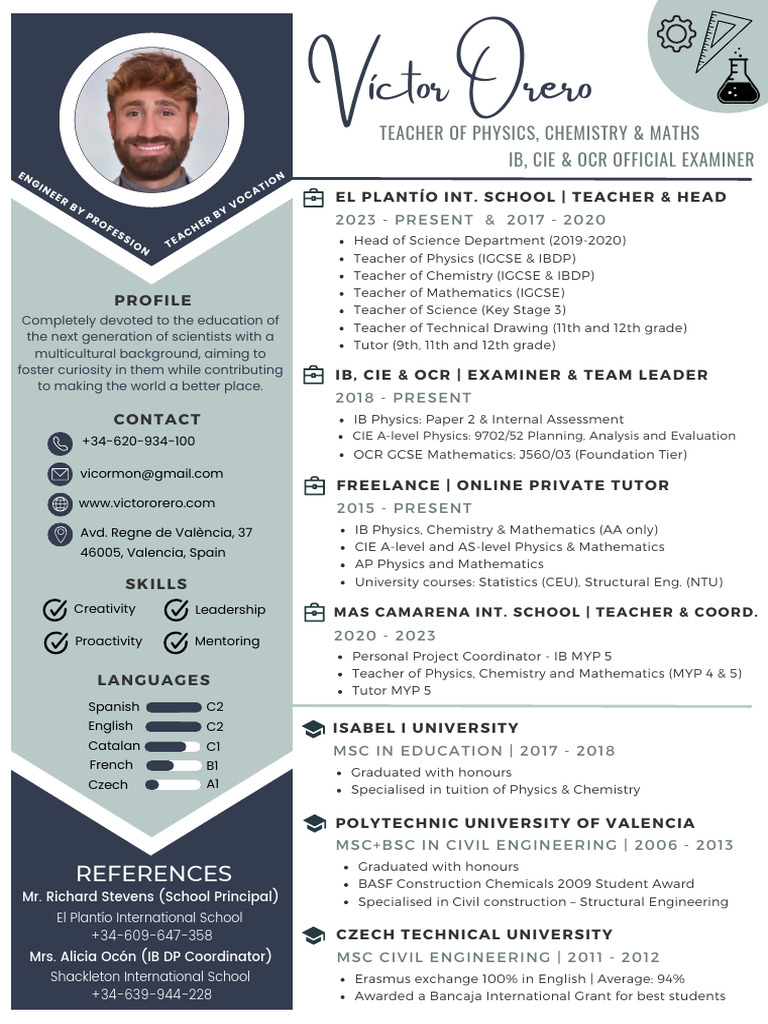 CV Víctor Orero - Sept 2024 | PDF | Vocational Education | Educational ...