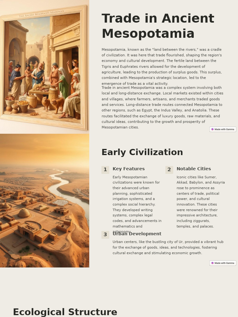 Trade in Ancient Mesopotamia | PDF | Mesopotamia | Deities