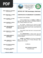 Barangay Certification Forms | PDF | Philippines