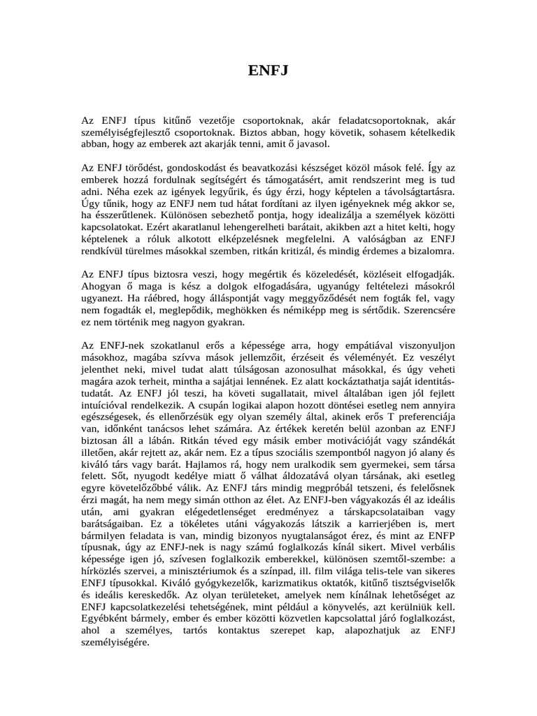ENFJ | PDF