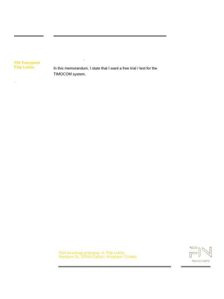 Business Memo Bold Design | PDF
