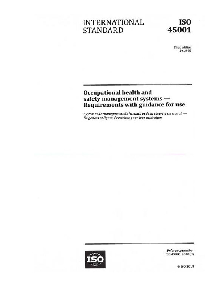 ISO 45001 V2018 | PDF