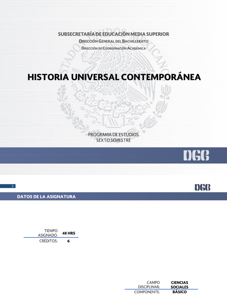 Historia Universal Contemporanea | PDF