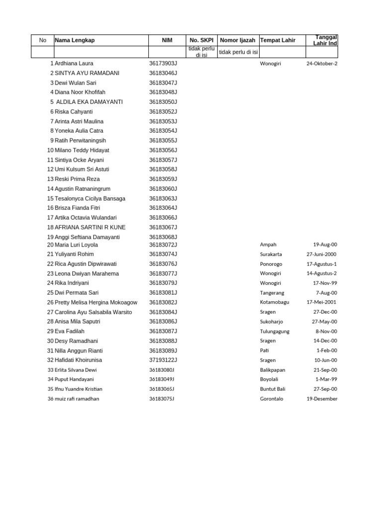 Bagi CONTOH PENULISAN SKPI JB..NEWW | PDF | Pathology | Observation