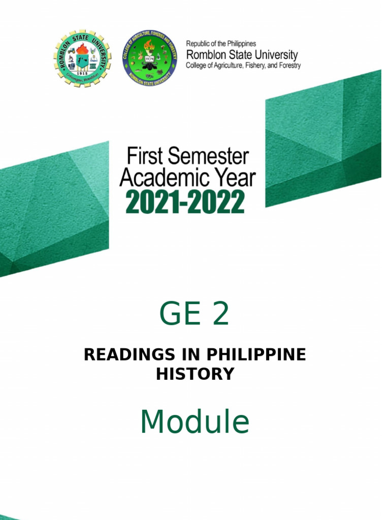 Module-Reading-in-Philippines-History-2021-2022 | PDF | Primary Sources | Historiography