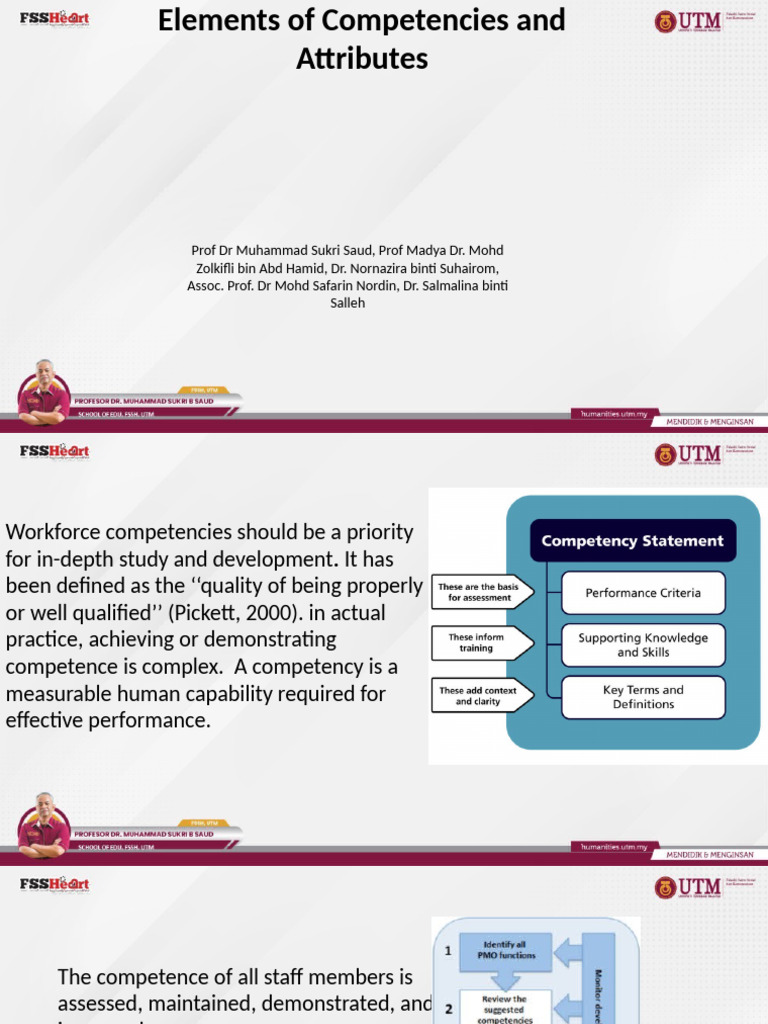 Elements of Competencies and Attributes | PDF | Information | Knowledge