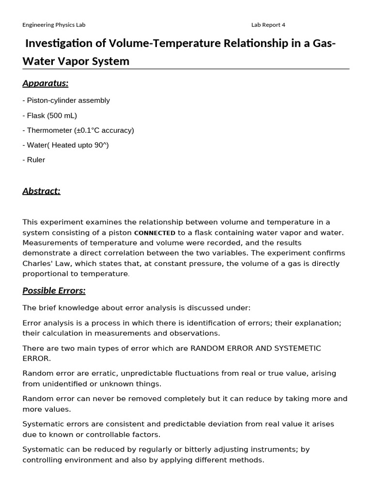 Investigation of Volume | PDF | Observational Error | Accuracy And ...
