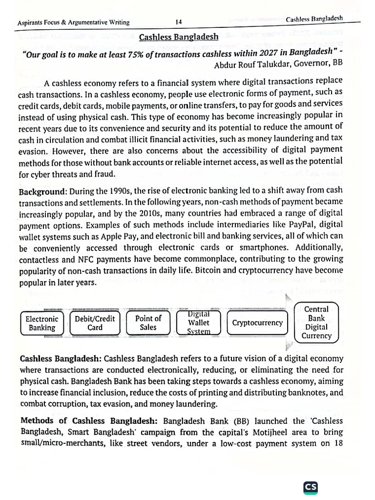 Cashless Bangladesh | PDF