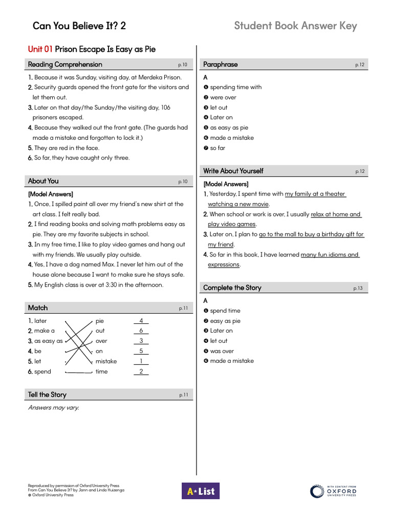 CYBI - L2 - SB Answer Key | PDF
