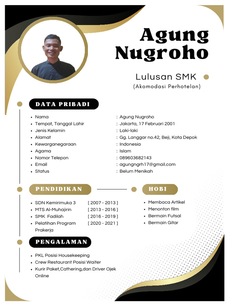 CV Agung Nugroho | PDF