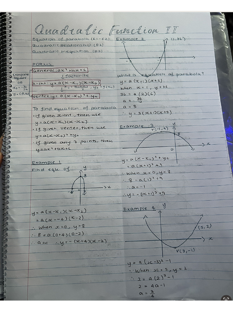 Quadratic Functions 2 | PDF
