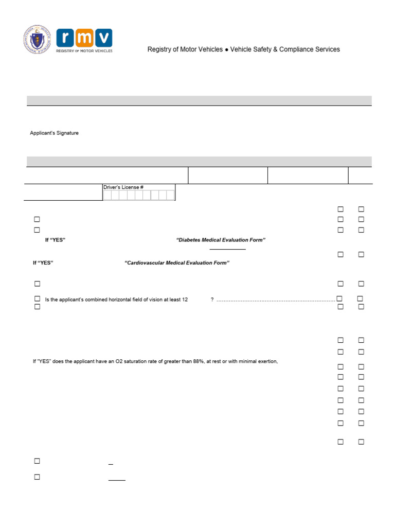 School Bus Driver Medical Form | PDF | Physician | Hearing