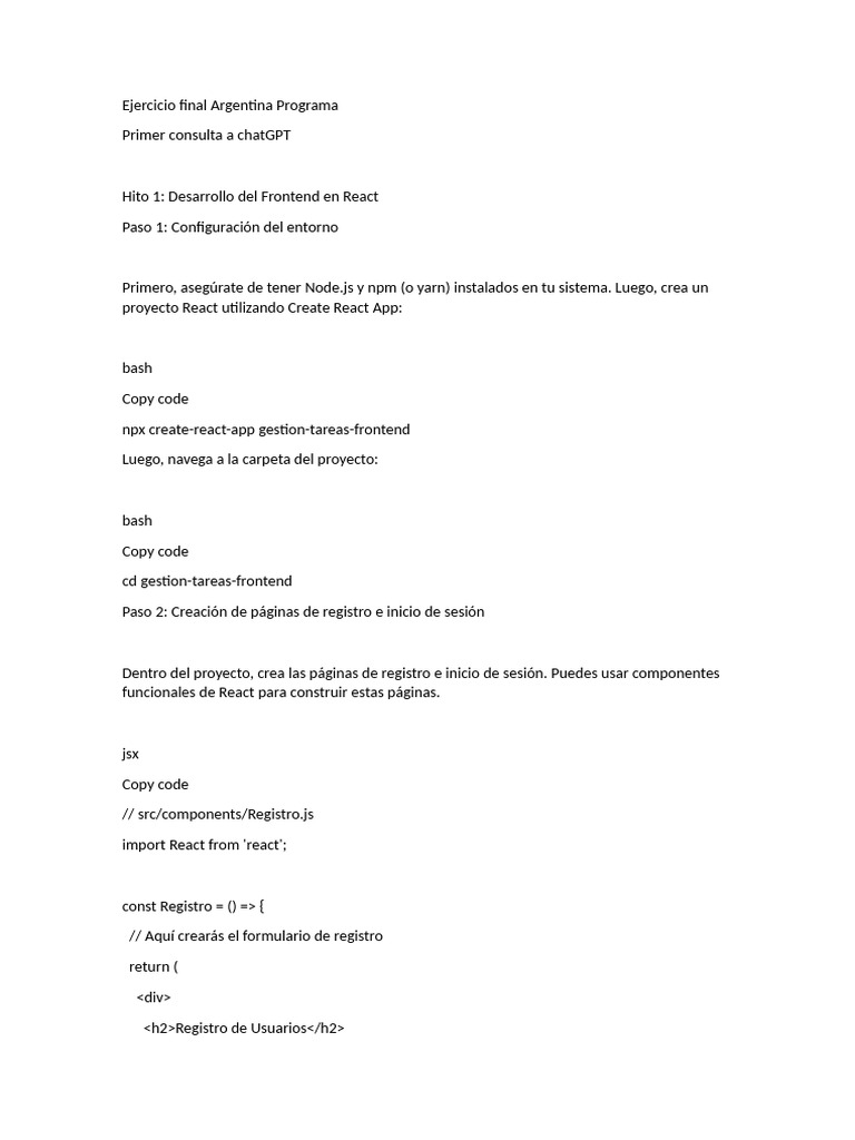 Ejercicio Final Argentina Programa | PDF | Bootstrap (marco frontal) | Ingeniería de software