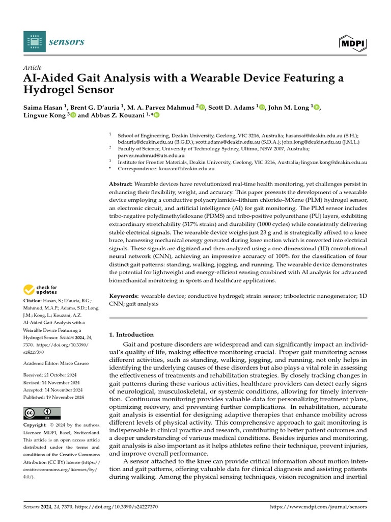 sensors-24-07370 | PDF | Deep Learning | Smartwatch