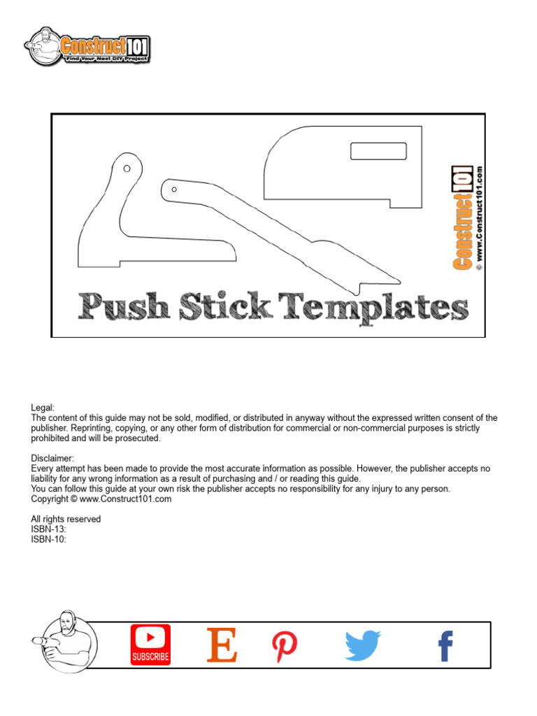 DIY Push Stick Guide by Construct101 | PDF