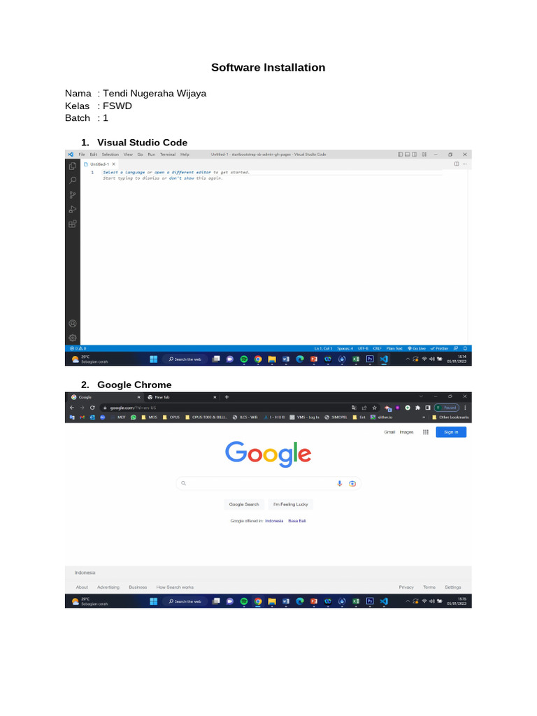 Software Installation - Tendi | PDF