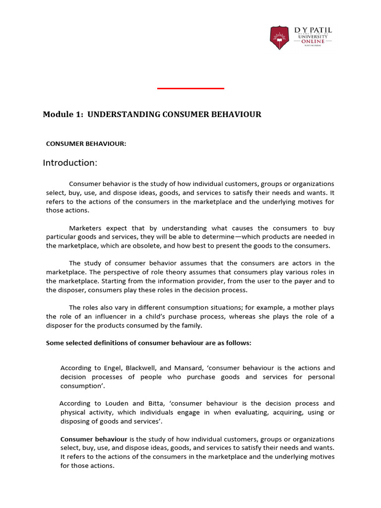 Unit 1 - RM | PDF | Market Segmentation | Consumer Behaviour