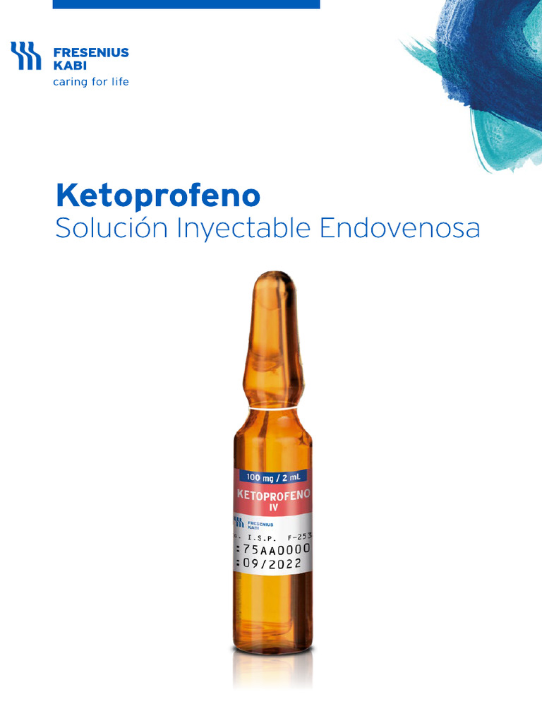 Folleto Ketoprofeno IV Fresenius Kabi | PDF
