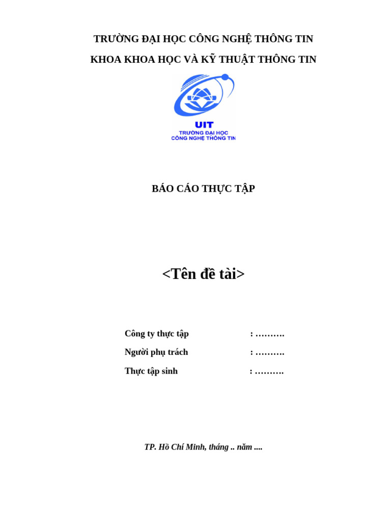 Mau bao cao thuc tap | PDF