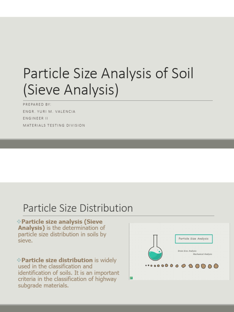 03 - Particle Size Analysis of Soil | PDF | Particle Size Distribution | Earth Sciences