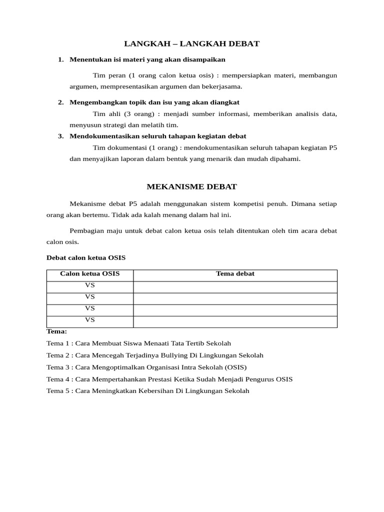 LKPD Calon Osis | PDF