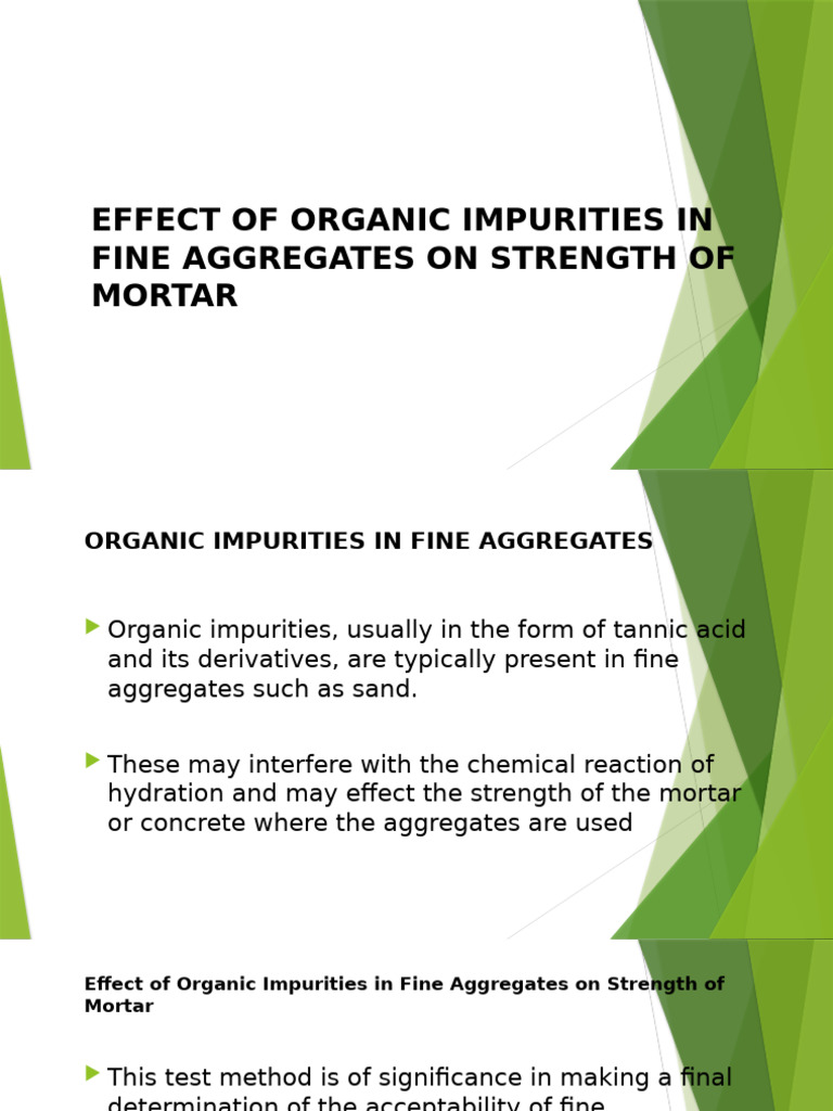 13 - Organic Impurities and Soundness | PDF | Concrete | Construction ...