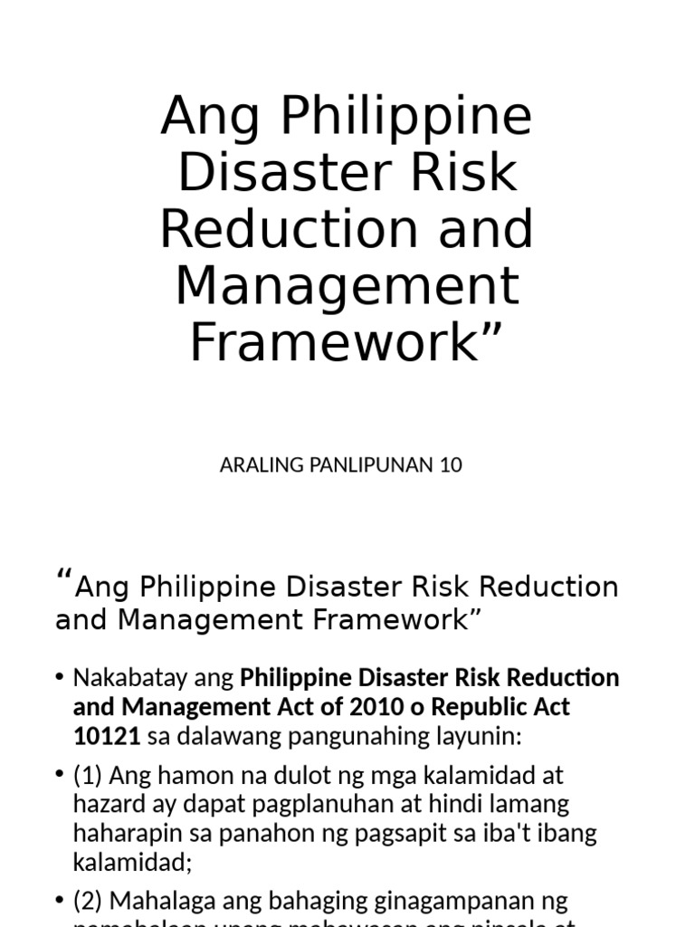 PDRRMF Ap | PDF