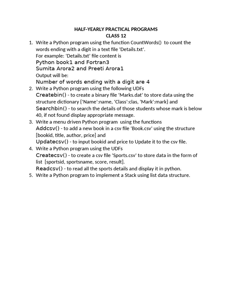 class12_boardPracQP[1] | PDF | Text File | Computer Engineering