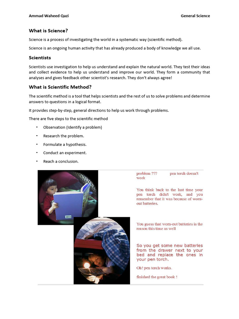 01 What is Science | PDF | Scientific Method | Science