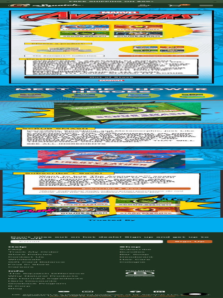 The Avengers Collection Dr. Squatch | PDF