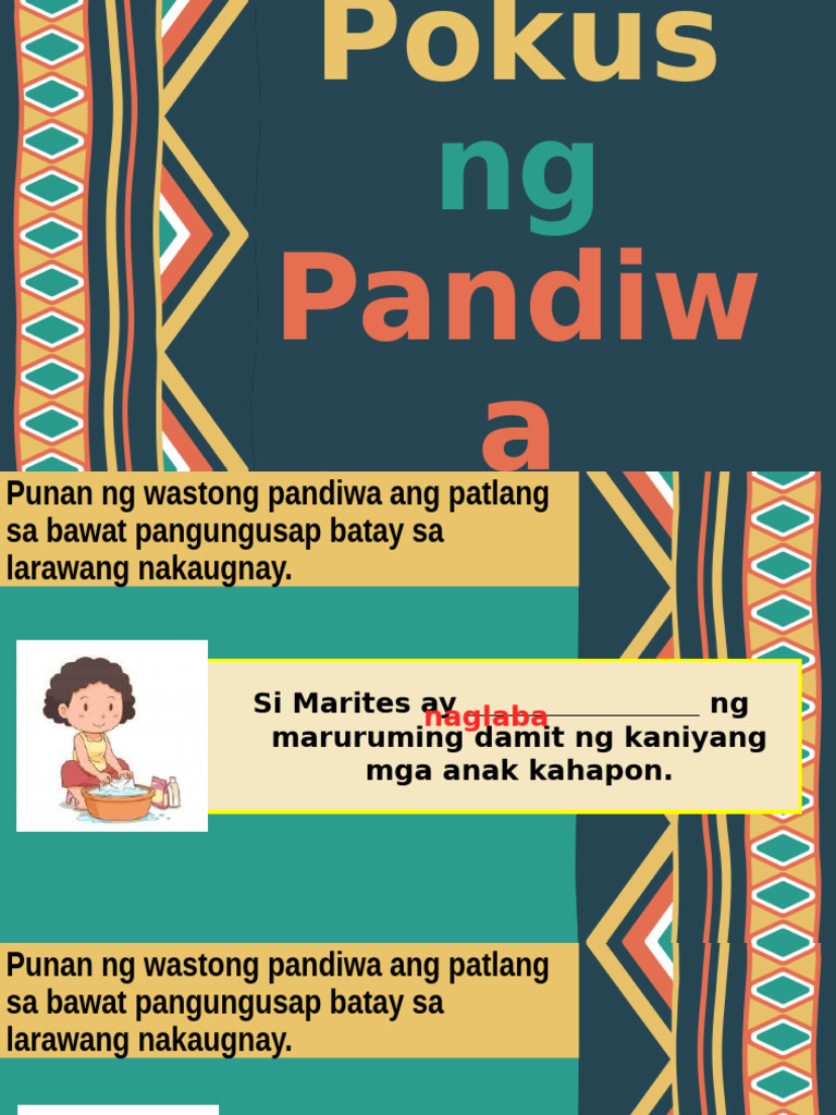 Pandiwa | PDF
