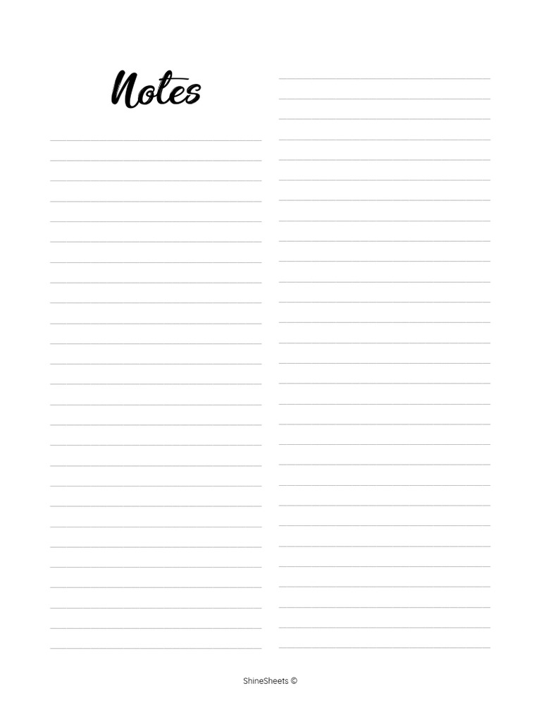 Minimalistic-Note-Pages-A4(1) | PDF