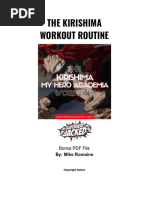 Katsuki Bakugo Workout PDF | PDF | Strength Training | Physical Fitness