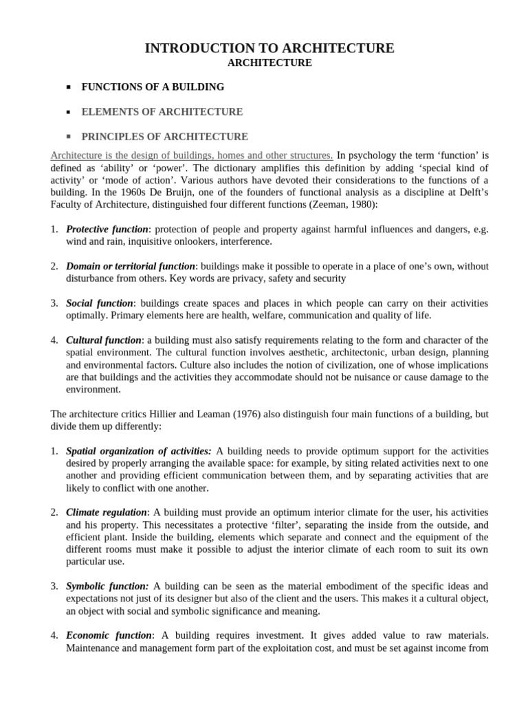Introduction To Architecture | PDF | Rhythm | Pattern