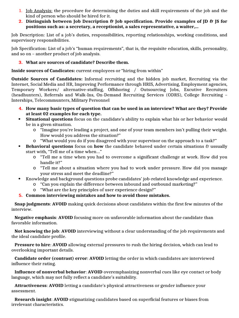Job Analysis | PDF | Performance Appraisal | Employment