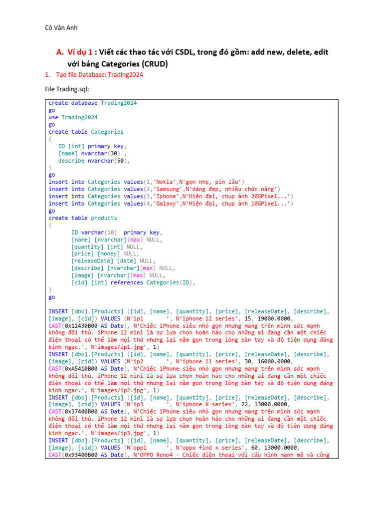 04 JDBC GivenForStudents | PDF