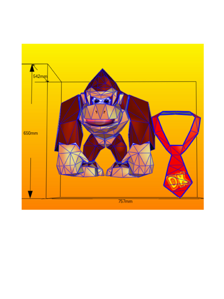 Gipi's Donkey Kong Papercraft Nuevo Unfol | PDF