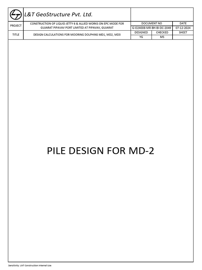 Pile_MD2 | PDF | Young's Modulus | Structural Engineering