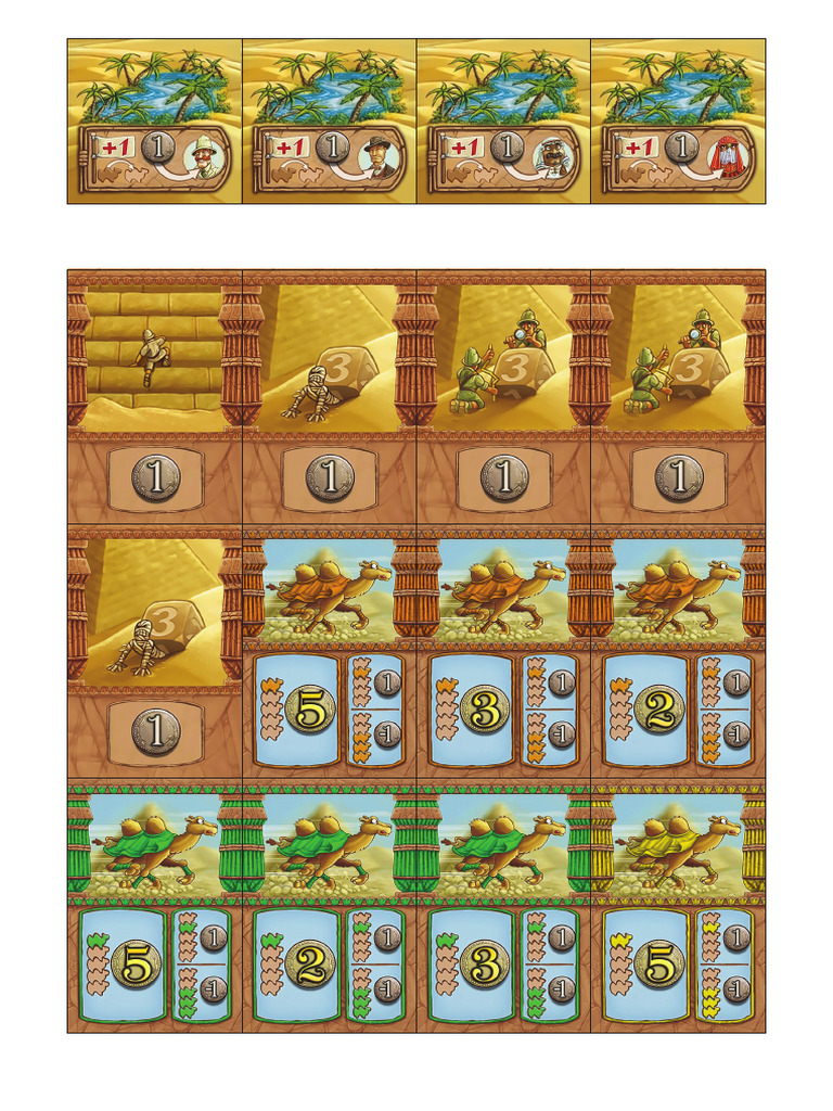 Fichas y Monedas CAMEL UP | PDF