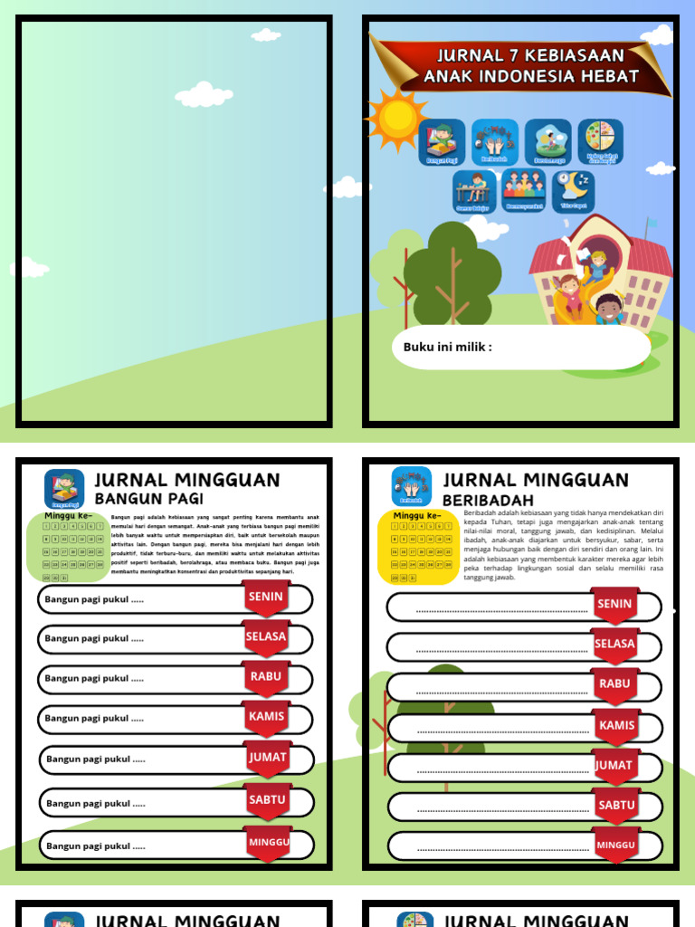 Jurnal 7 Kebiasaan Anak Hebat | PDF