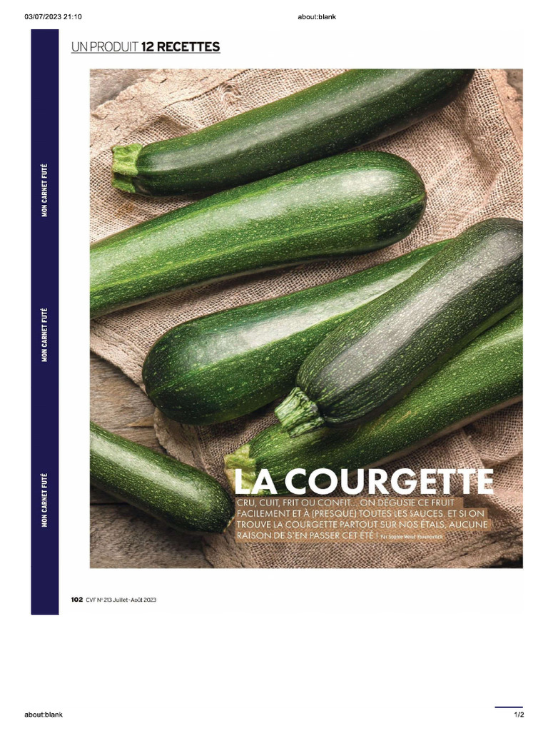 Courgette | PDF