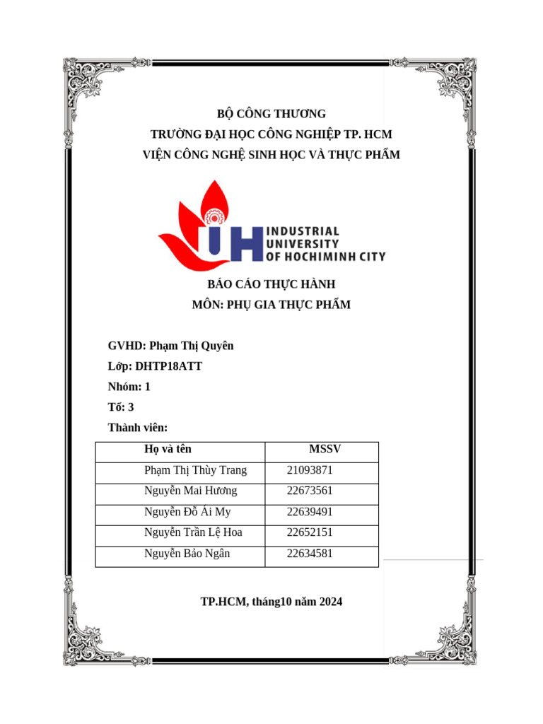BÀI 1 Dầu.docx Phụ Gia | PDF