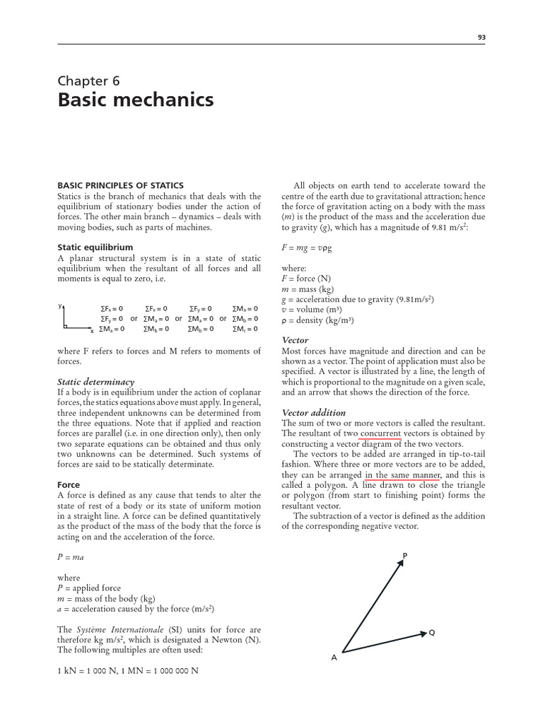Basic of Mechanic | PDF | Bending | Beam (Structure)
