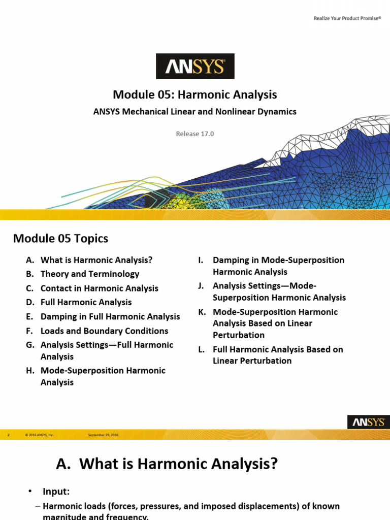 Mech_LND_17.0_M05_Harmonic_Analysis | PDF | Resonance | Damping