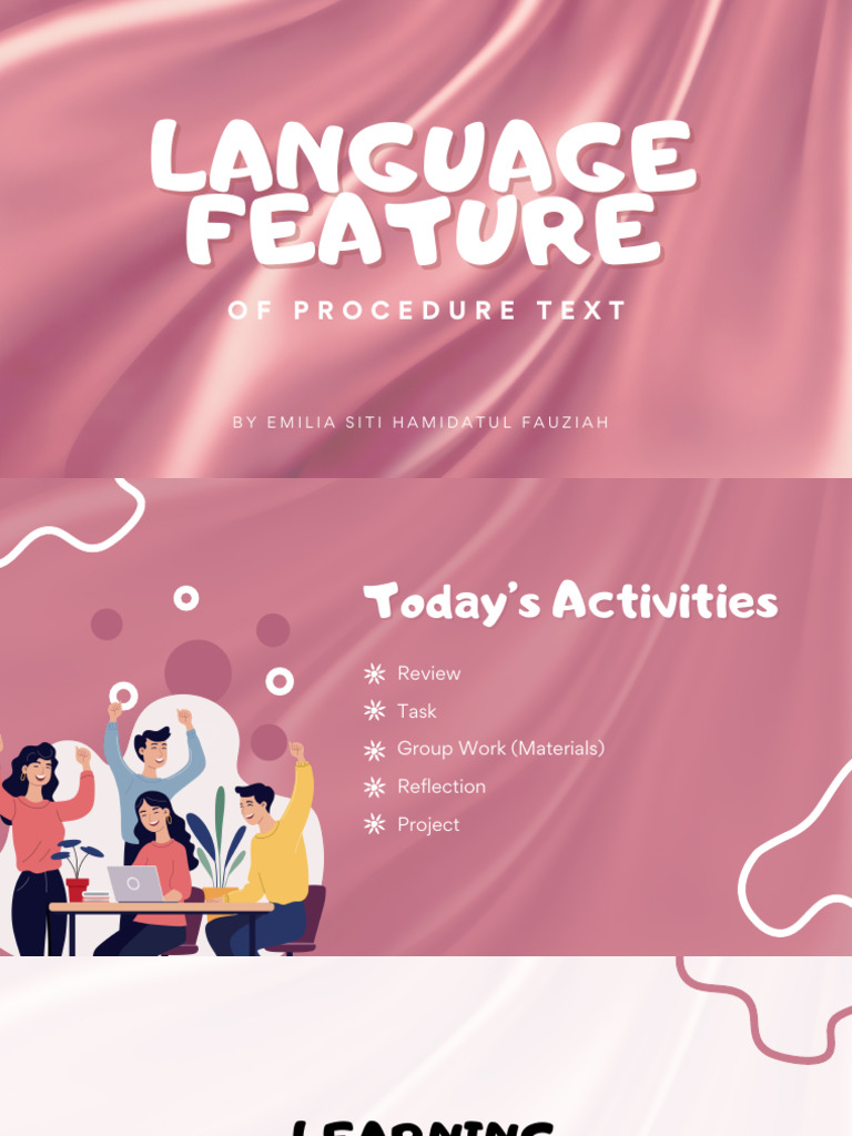 language feature (PROCEDURE TEXT) | PDF
